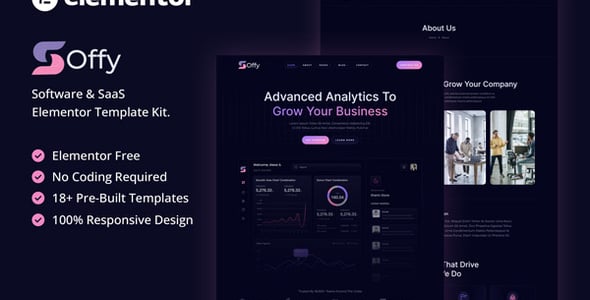 Soffy - Software & SaaS Elementor Template Kit